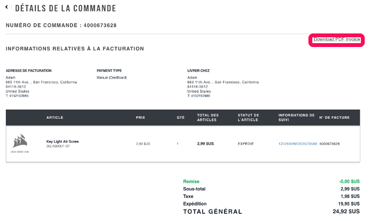 Comment récupérer une facture à des fins de TVA – Corsair