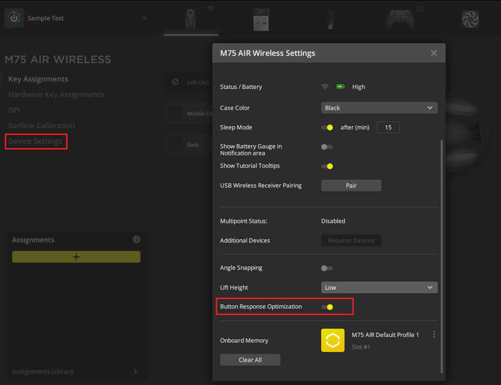 Button Response Optimization Guide – Corsair