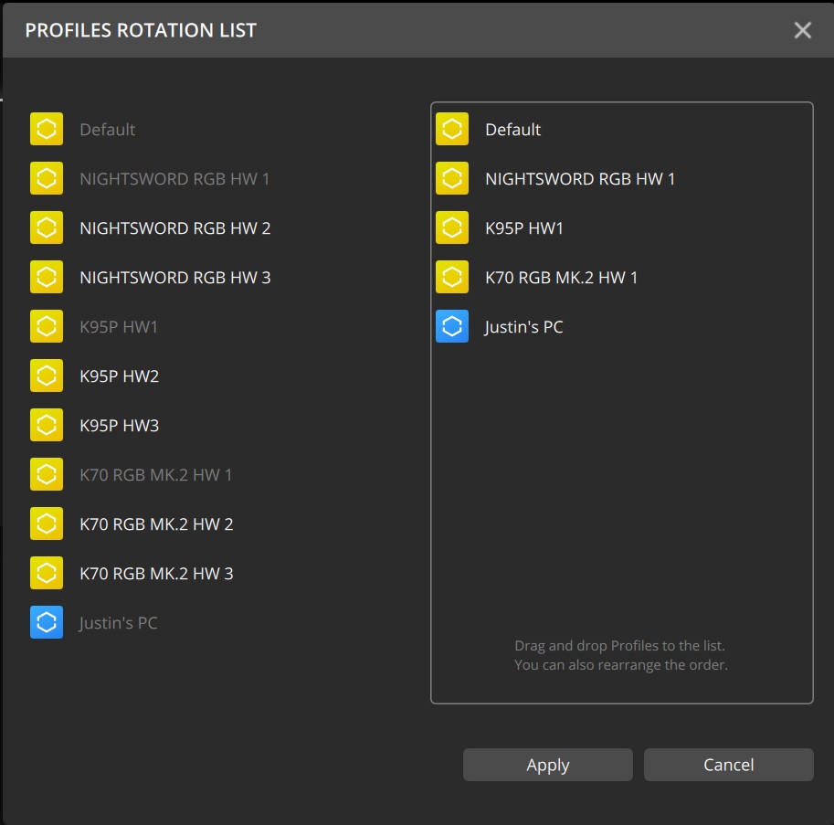 iCUE: Cómo: Configurar y gestionar perfiles en iCUE 4 – Corsair